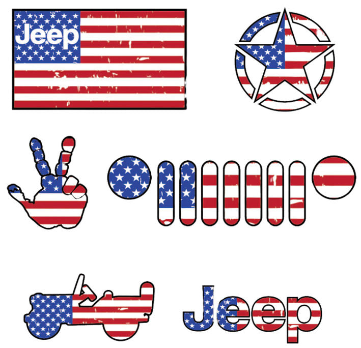 Jeep Flag Decals that Expertly Made to Fit Every Jeep – Jeep Graphic Studio