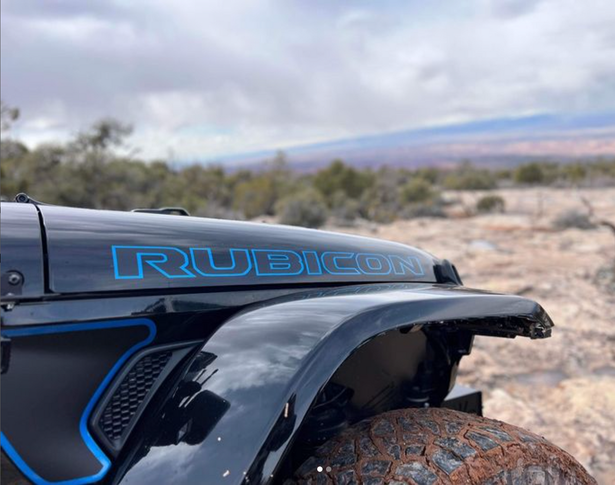 Jeep Hood Lettering Decals - Jeep Graphic Studio