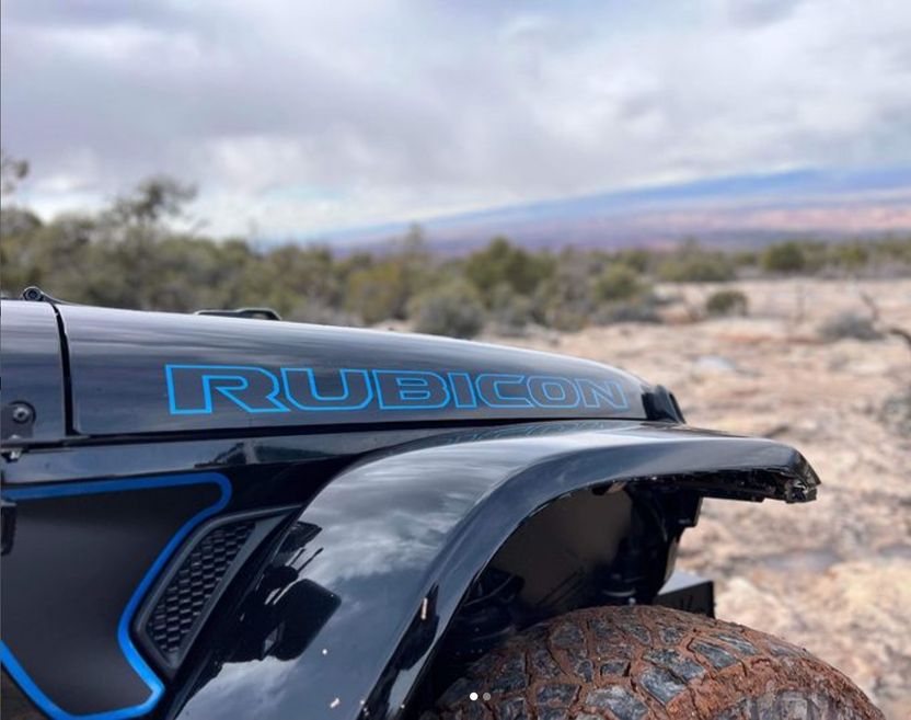 Jeep Hood Lettering Decals - Jeep Graphic Studio