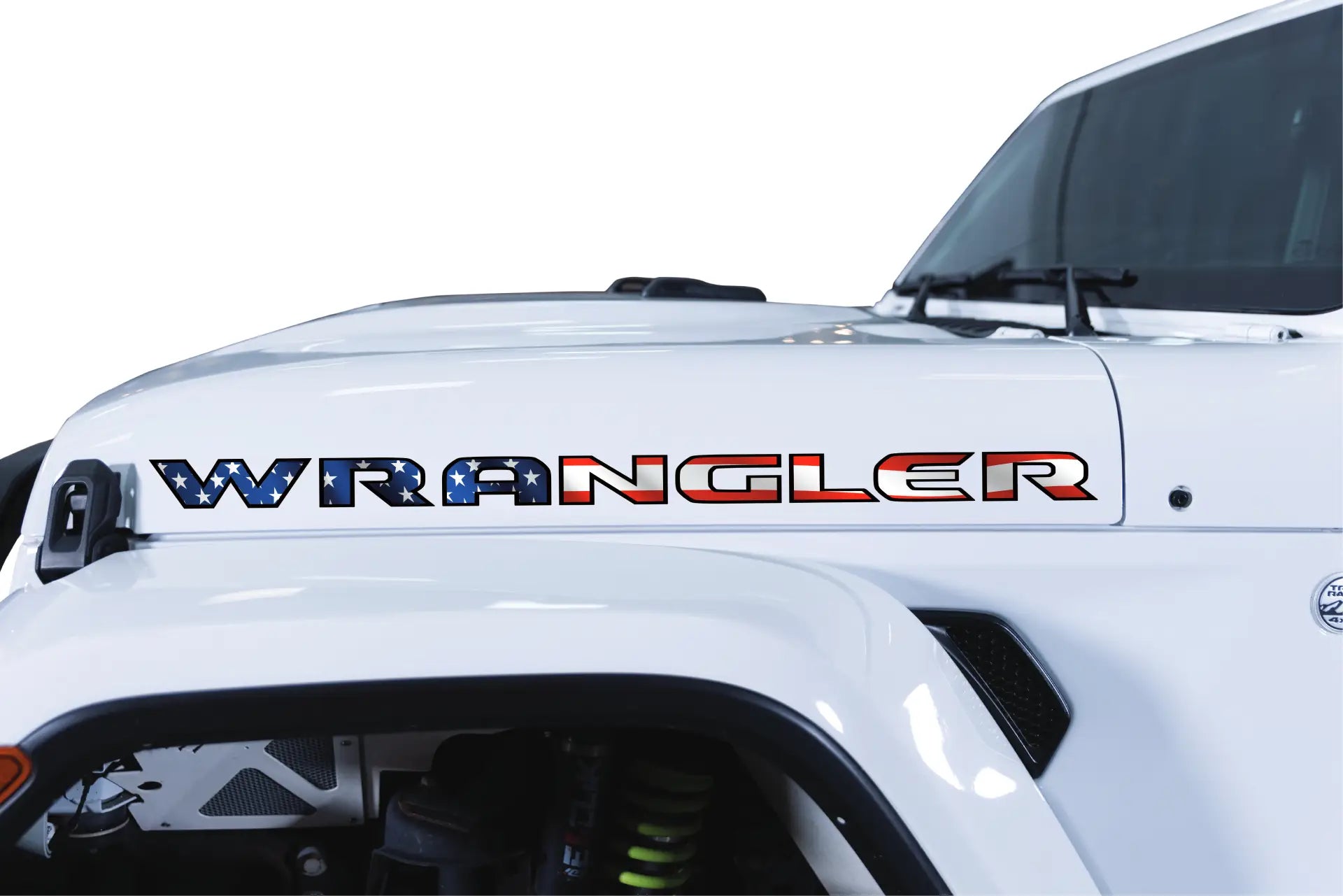 Wrangler Hood Lettering - American Flag – Jeep Graphic Studio