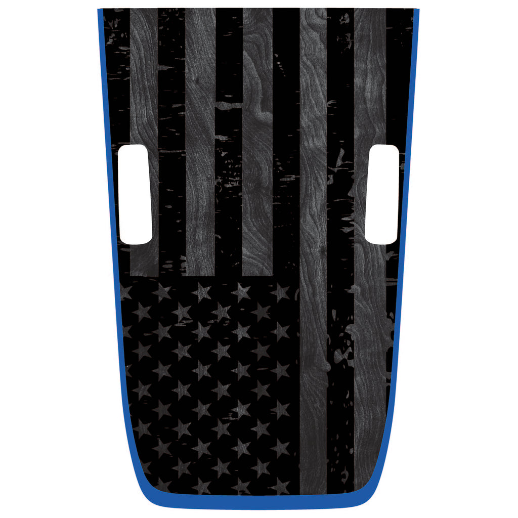 Subdued American Flag with Wood Background Hood Graphic – Jeep Graphic ...