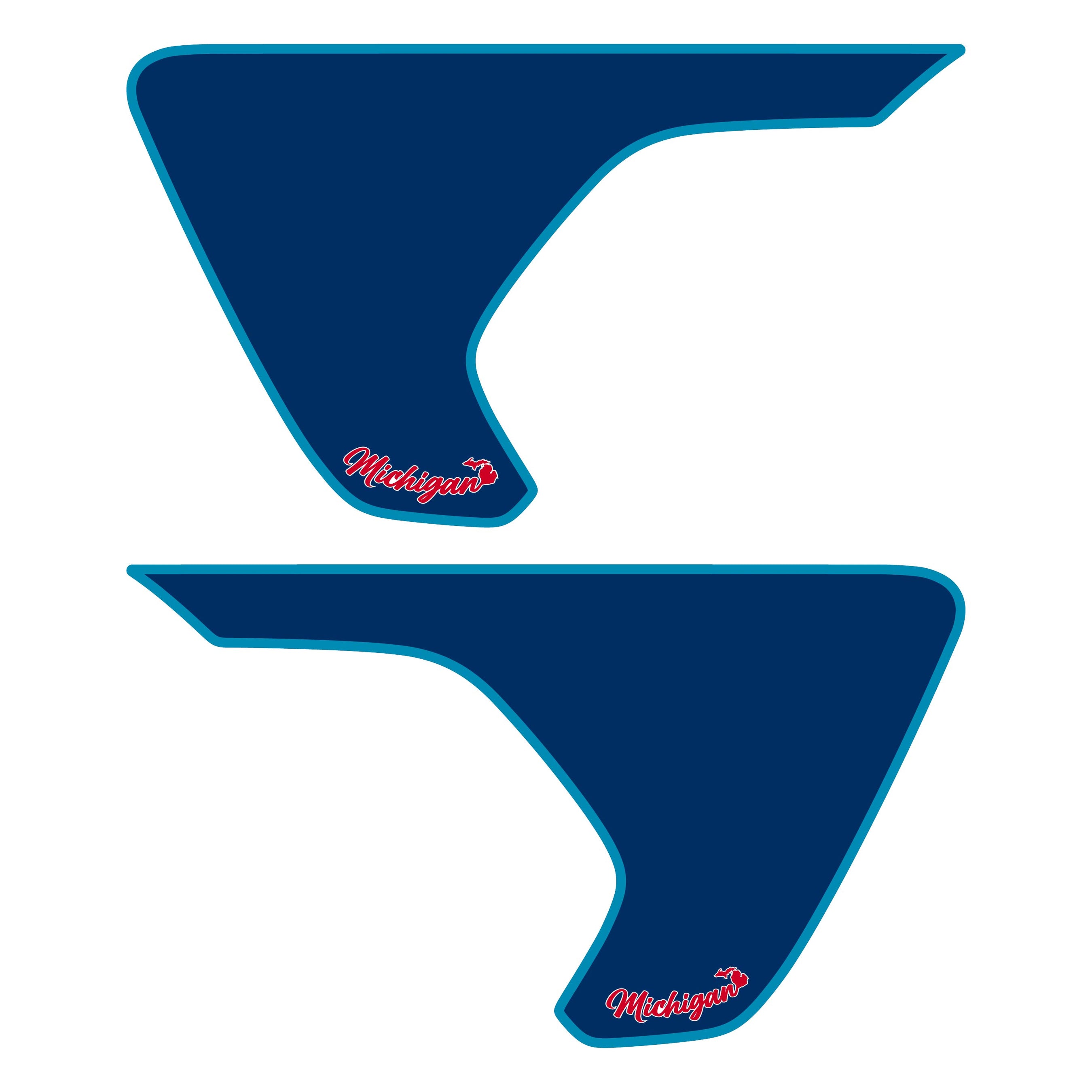 Michigan Script Fender Inserts – Jeep Graphic Studio