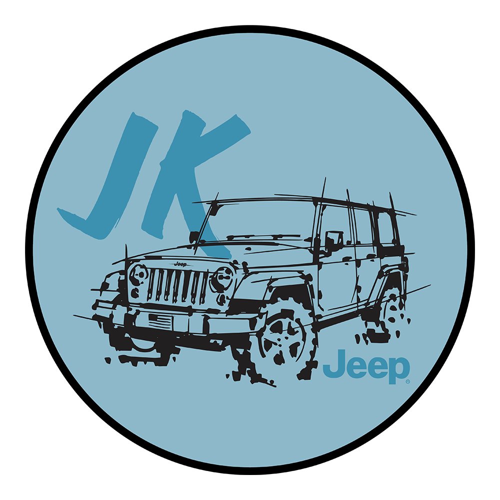Sticker - Jeep® JK - Round – Jeep Graphic Studio