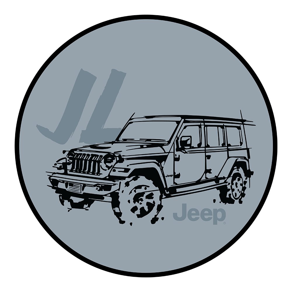 Sticker - Jeep® JL - Round – Jeep Graphic Studio