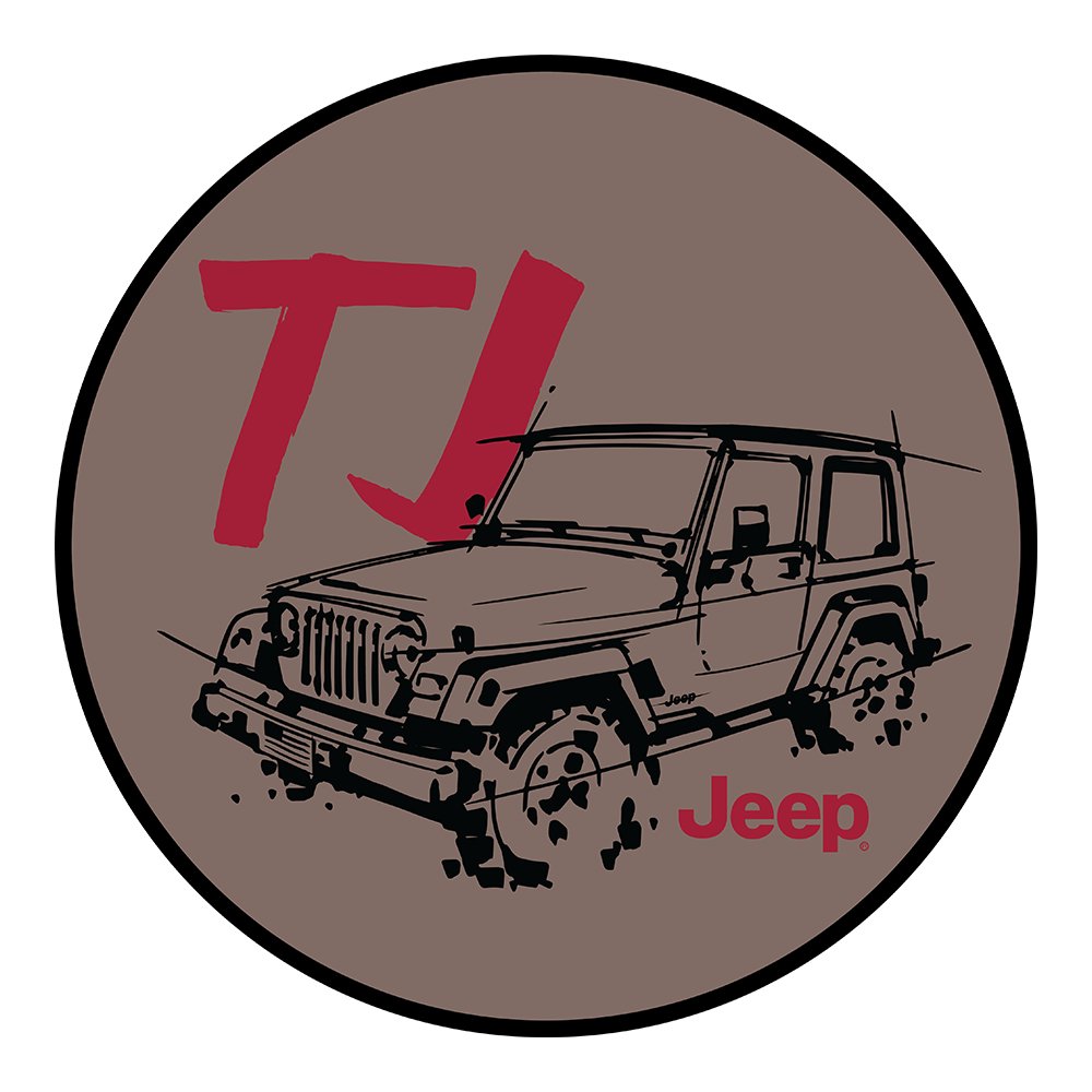 Sticker - Jeep® TJ - Round – Jeep Graphic Studio