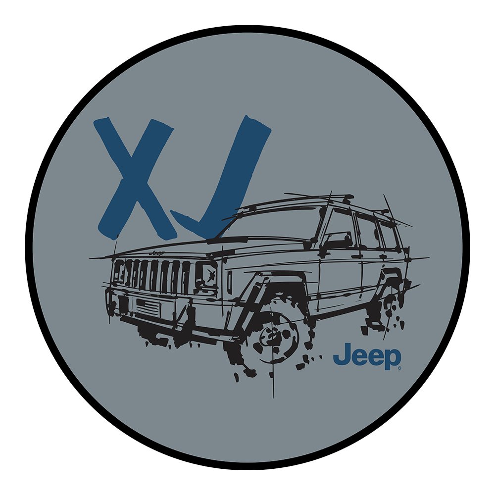 Sticker - Jeep® XJ - Round – Jeep Graphic Studio
