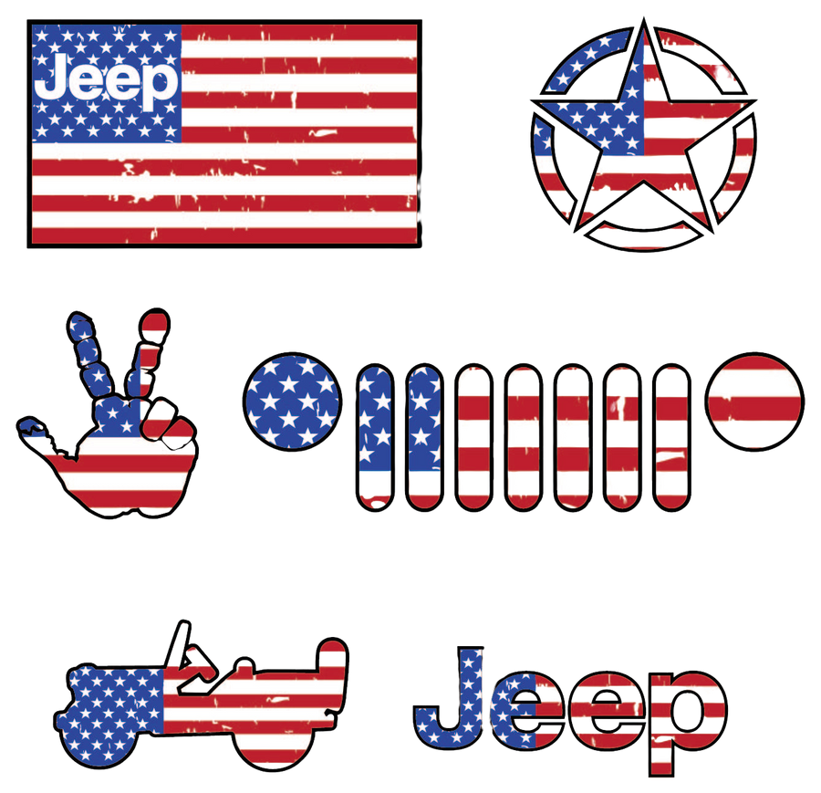 Jeep Decals | Officially Licensed Jeep® Registered Fonts & Colors ...