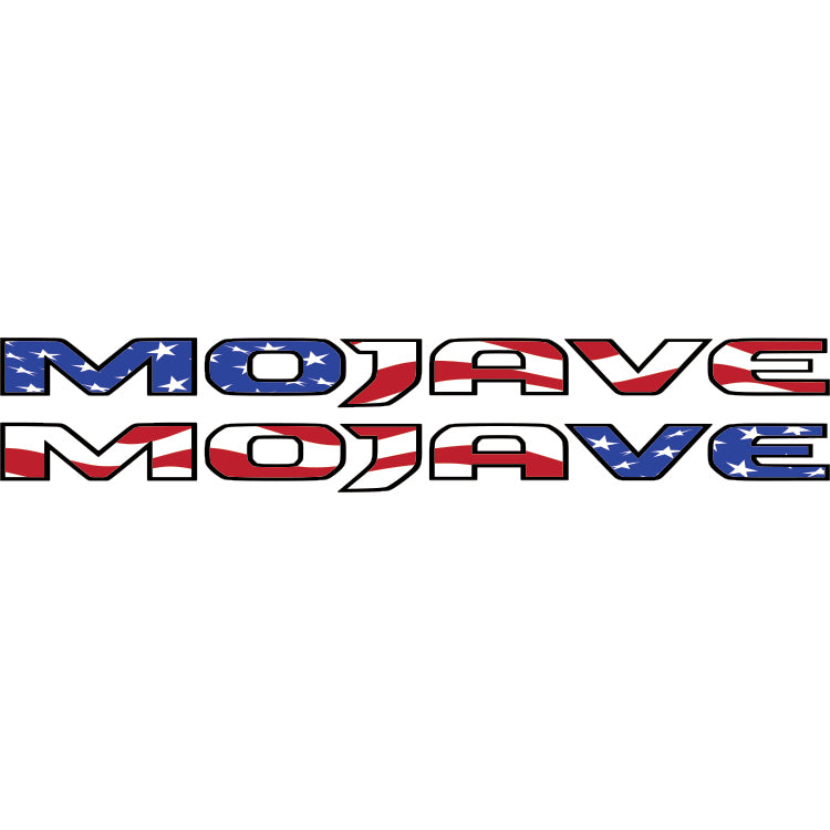 Mojave Hood Lettering - American Flag – Jeep Graphic Studio