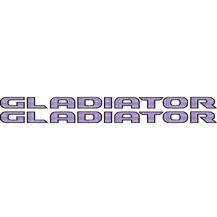 Gladiator Hood Lettering - Purple Plaid – Jeep Graphic Studio