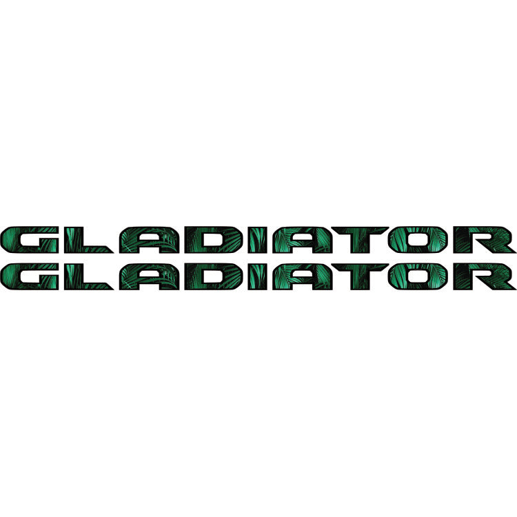 Gladiator Hood Lettering Textured - Palm – Jeep Graphic Studio