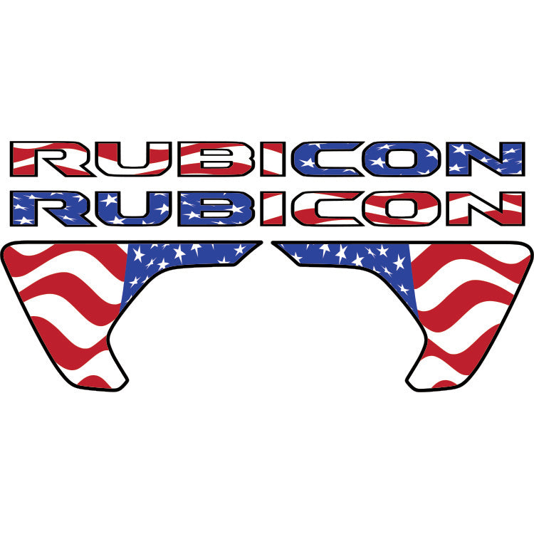 Rubicon Kit - American Flag – Jeep Graphic Studio