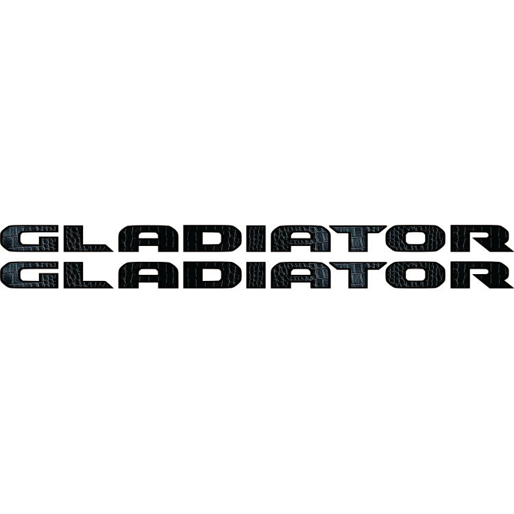 Gladiator Hood Lettering Textured - Alligator – Jeep Graphic Studio