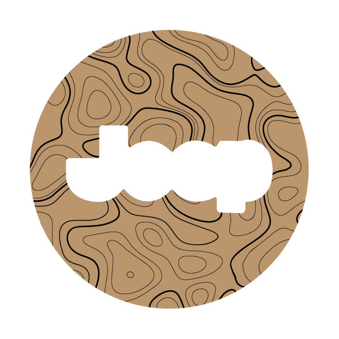 Steering Wheel Overlay Graphic - Topography with Colored Background ...