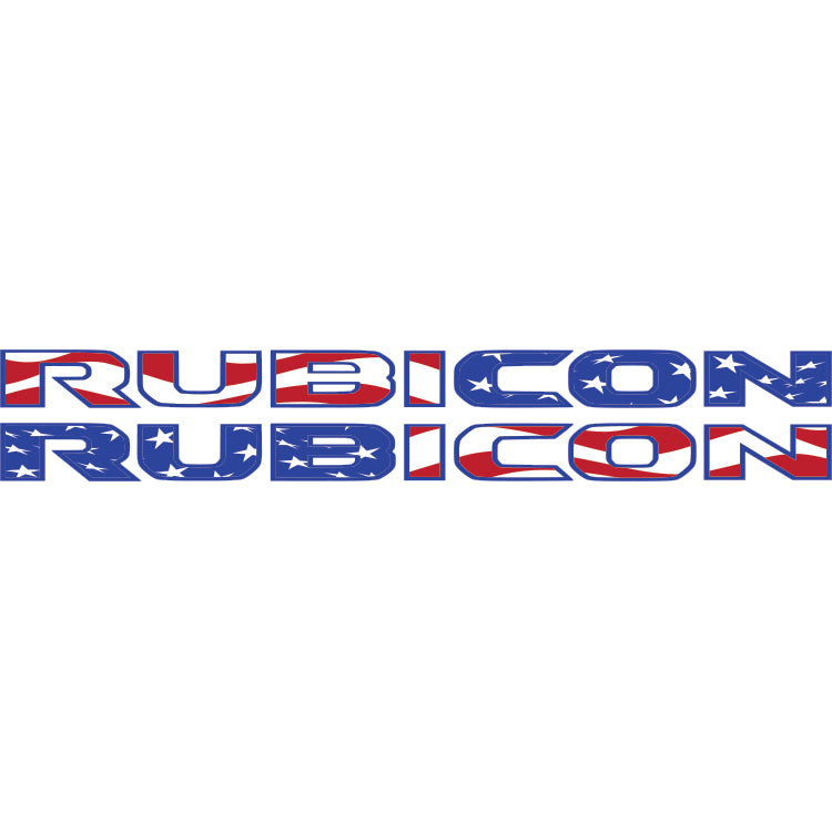 Rubicon Mojave Fender Inserts Subdued American Flag – Jeep Graphic Studio