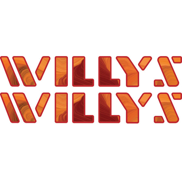 Willys Hood Lettering Textured - Dune – Jeep Graphic Studio