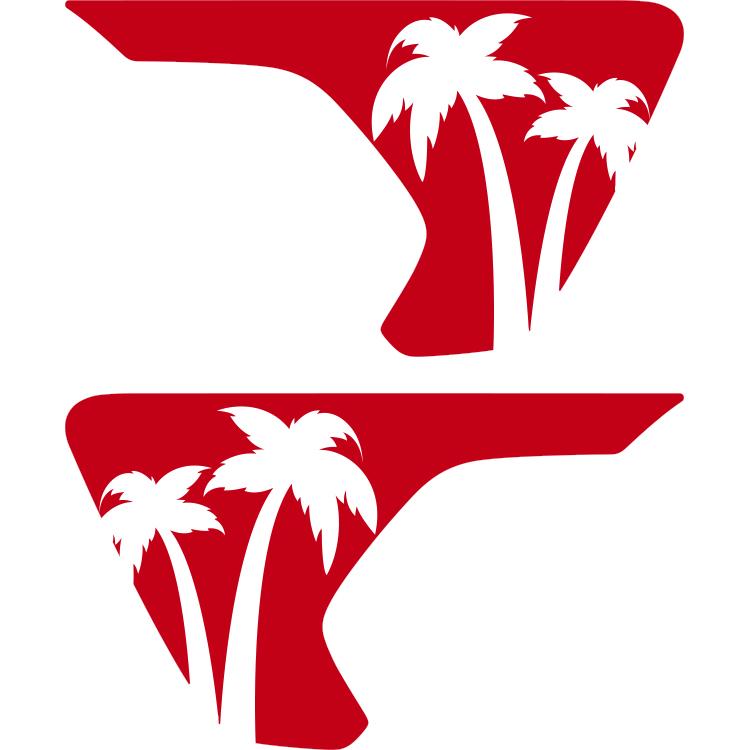 Palm Trees (Paint Show) Fender Inserts – Jeep Graphic Studio