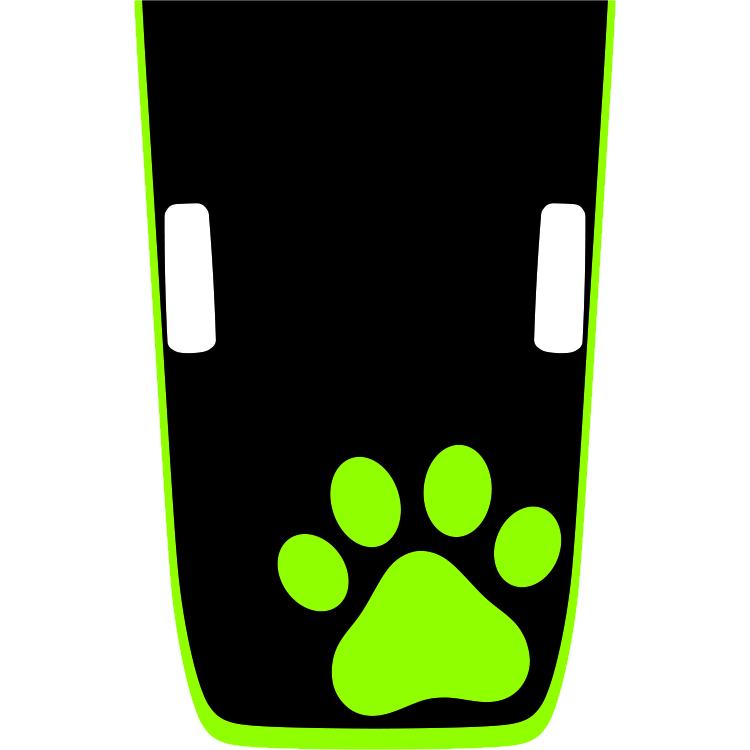 Paw Print Hood Decal for Jeep Rubicon – Jeep Graphic Studio
