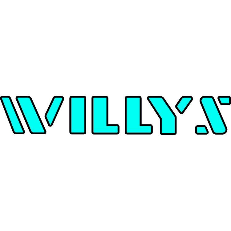 Willys Hood Lettering - Color (Black Outline) – Jeep Graphic Studio