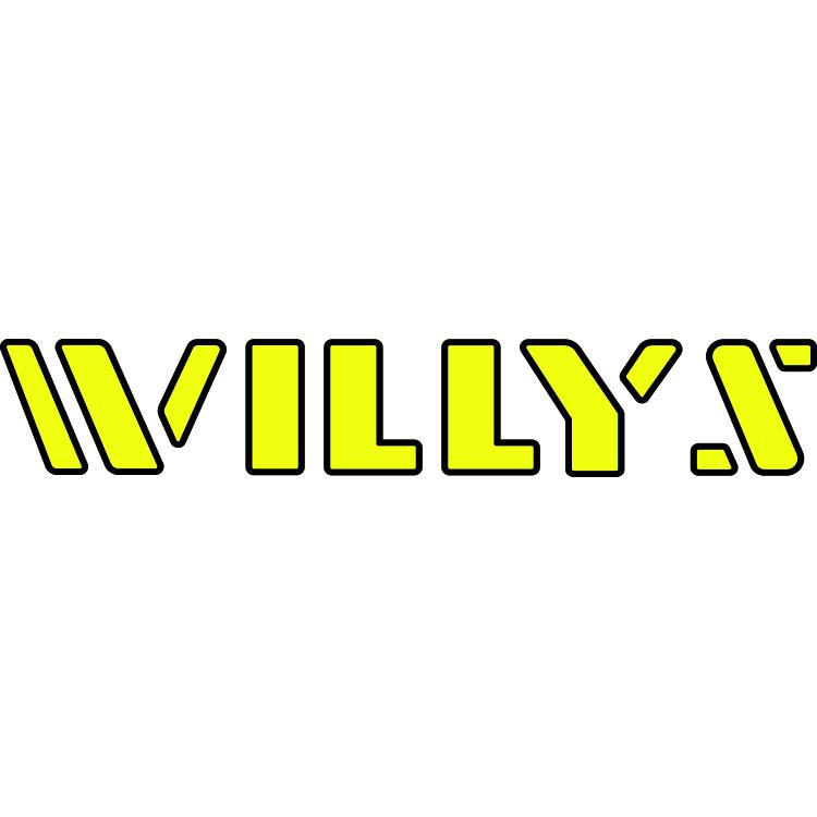 Willys Hood Lettering - Color (Black Outline) – Jeep Graphic Studio