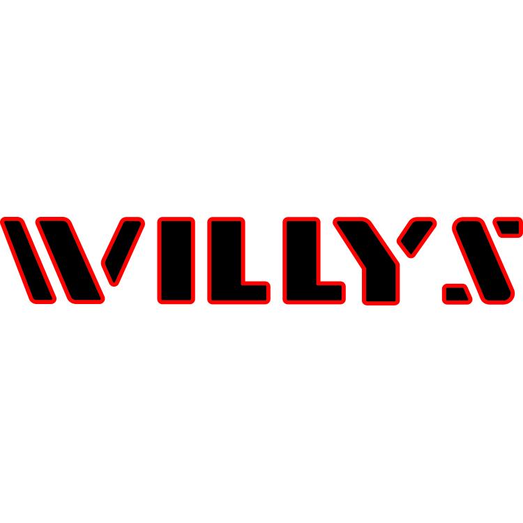 Willys Hood Lettering - Colored Outline – Jeep Graphic Studio