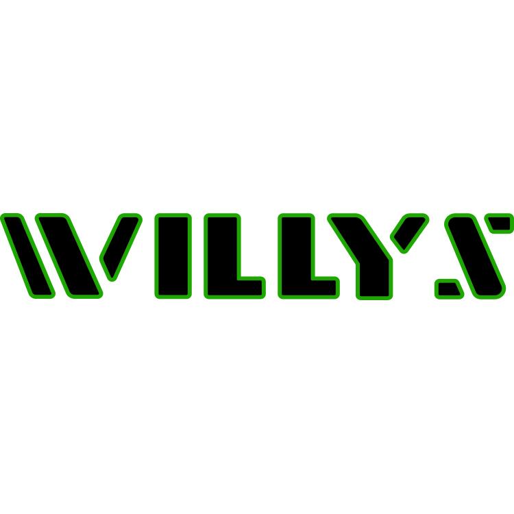 Willys Hood Lettering - Colored Outline – Jeep Graphic Studio