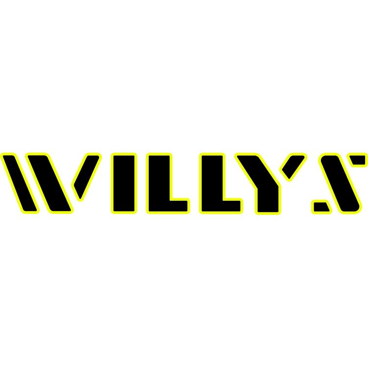 Willys Hood Lettering - Colored Outline – Jeep Graphic Studio